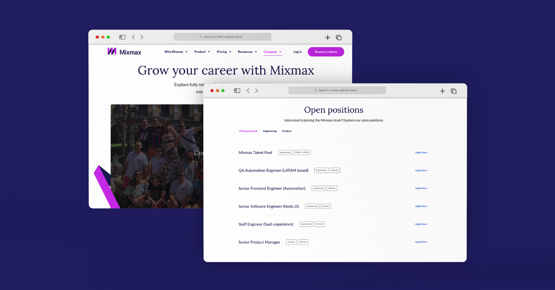 Open Positions | Mixmax